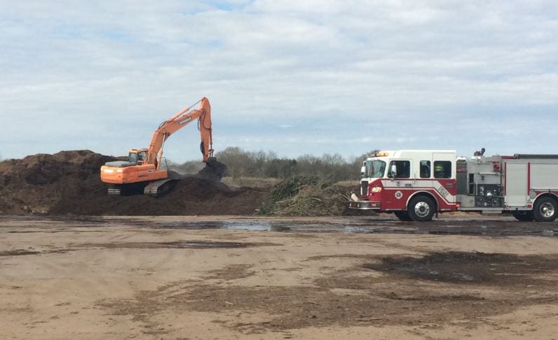 Fire officials on scene of compost fire at Lafayette facility