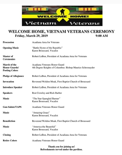 National Vietnam War Veterans Day ceremony
